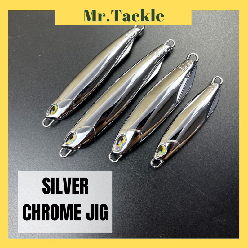 【MR.T】 Umpan Jigging Ikan Flash Chrome Metal Jig Jigging Micro Jig/Slow Jig/Light Jig Jigging ...