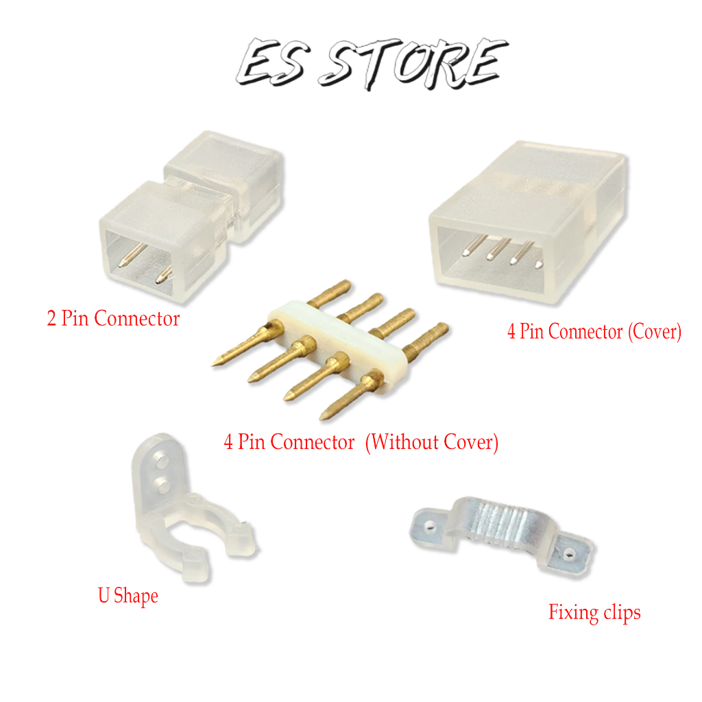 2 Pin Connector / 4 Pin Connectorfor / Fixing Clip / U Shape For 220V ...