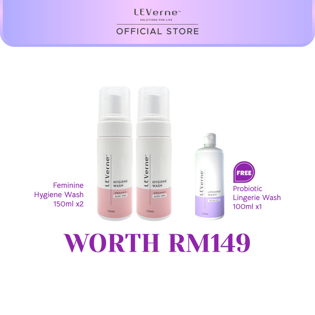 Buy 2 Free 1 - LEVerne Feminine Hygiene Wash 150ml - FREE Travel Pack ...
