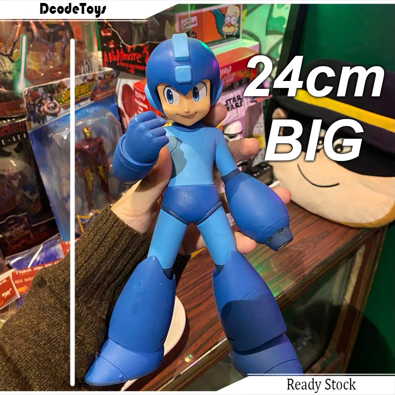 24cm BIG Rockman Mega Man PVC statue anime manga comic toy action ...