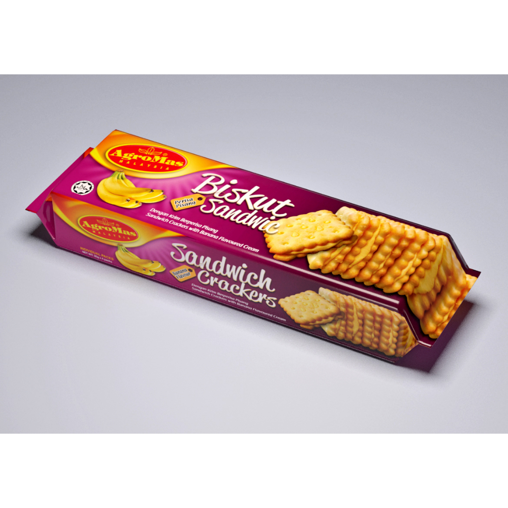 Biskut Sandwic Banana/Banana Sandwich Crakers | Shopee Singapore