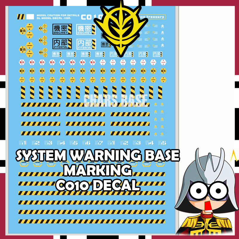 DALIN DECAL 1/100 1/144 UNIVERSAL WARNING MARKING DECAL C010 | Shopee Singapore