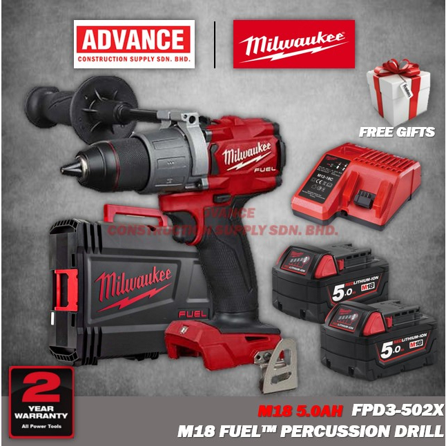 MILWAUKEE FPD3 / FPD3-0X / FPD3-502X M18 FUELTM Percussion Drill ...