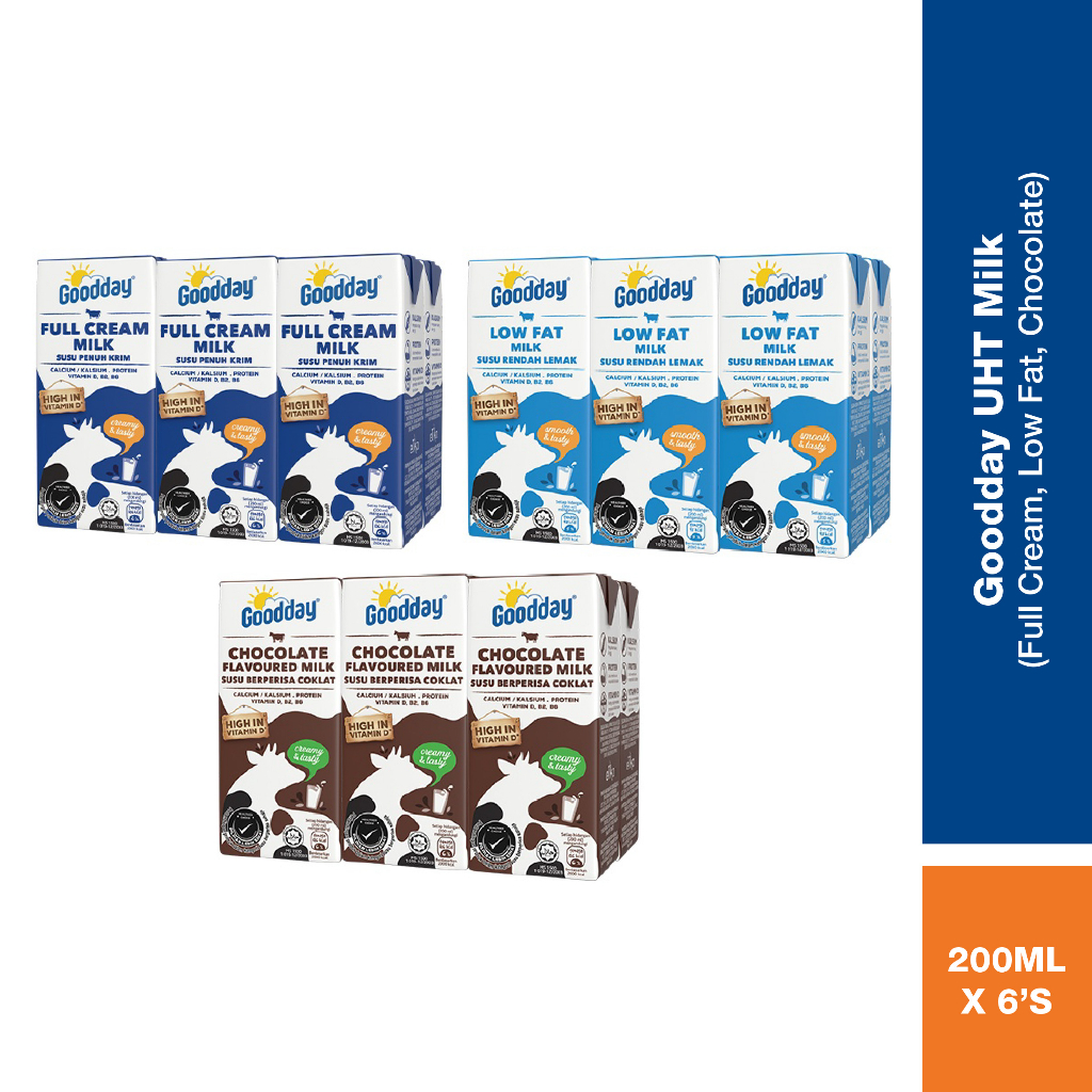 Goodday UHT Milk (200ml x 6) | Shopee Singapore
