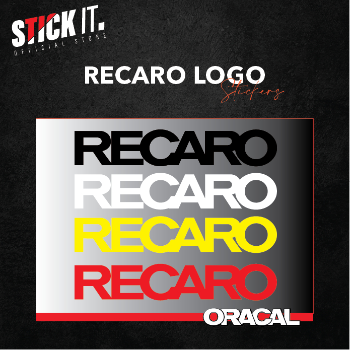 RECARO Sticker Stiker Racing Motorsport Sticker Kereta Waterproof Car ...