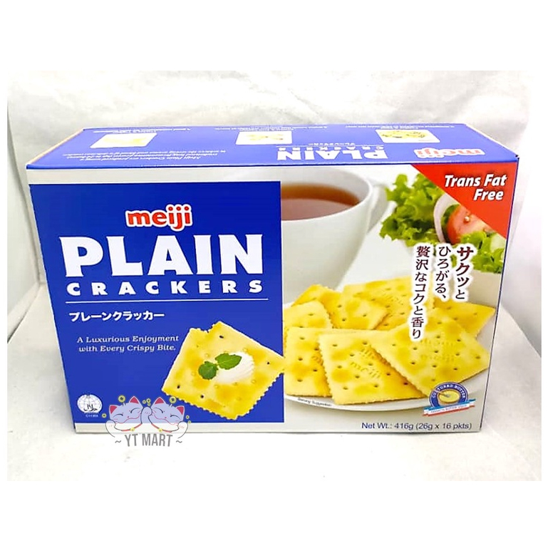 Meiji Plain Crackers 416g (26g x 16pkts) | Shopee Singapore