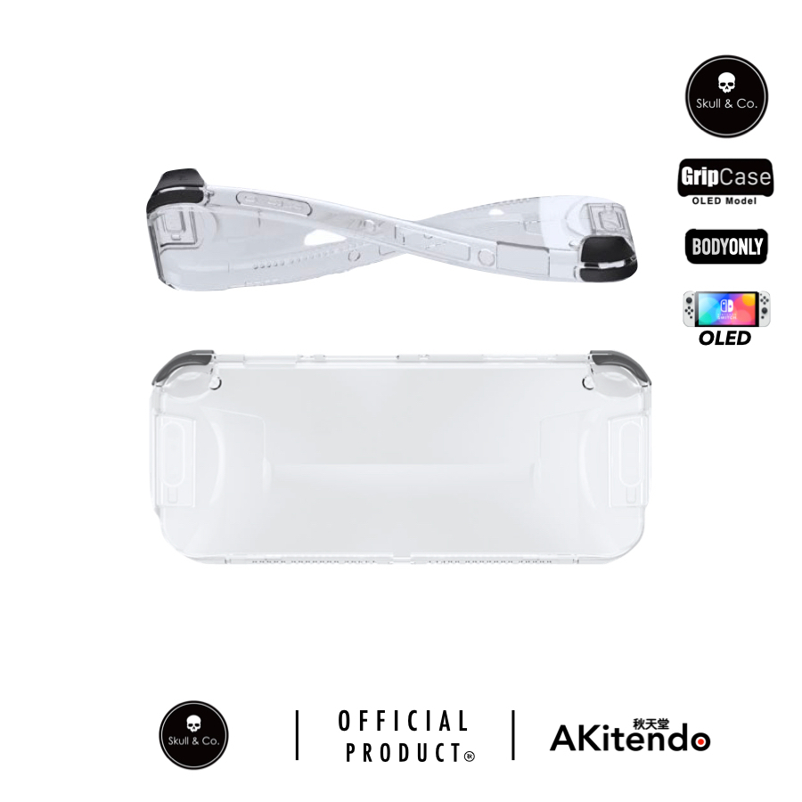 Skull & Co Crystal Clear GripCase OLED Body for Nintendo SWITCH OLED ...