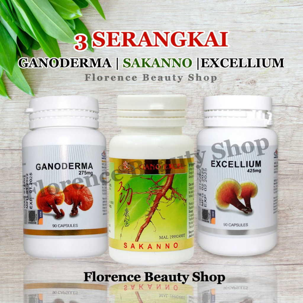 Pek 3 Serangkai (SMALL/BIG) 30/90 capsules each ganoderma excellium ...