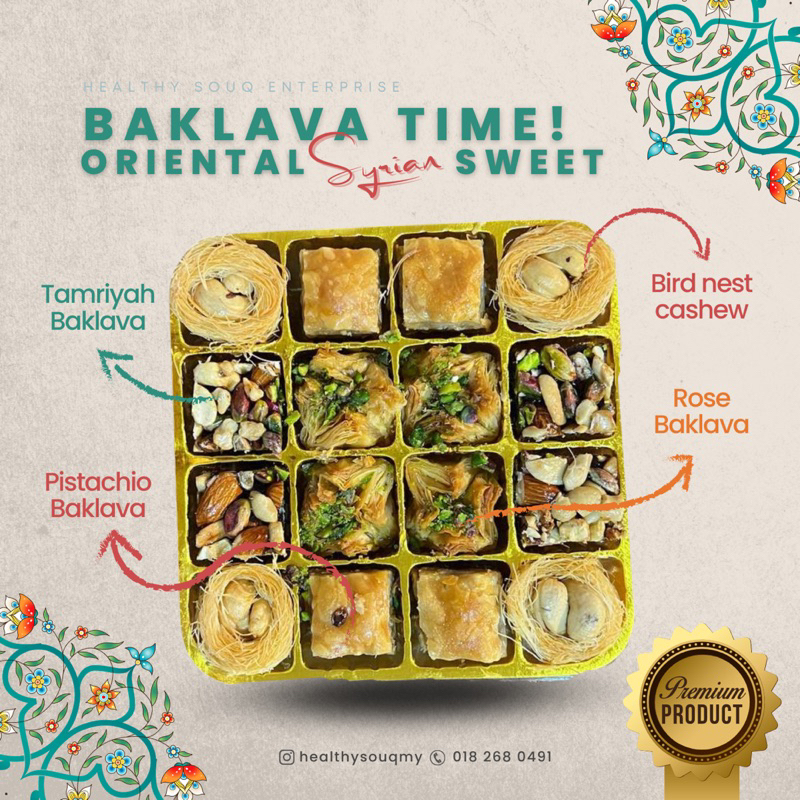 Arabic Sweet box/EID EXCLUSIVE BOX/Eid Box/Raya Box/ Baklava/Arabic ...