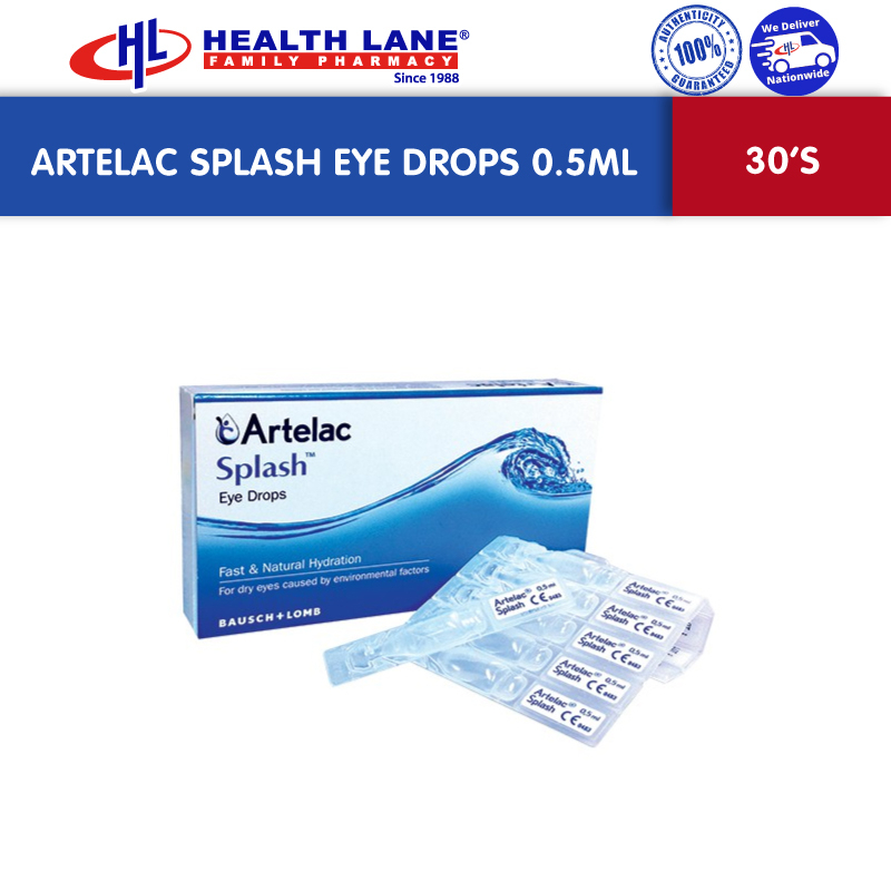Artelac Splash Eye Drops (0.5ml x 30's) | Shopee Singapore