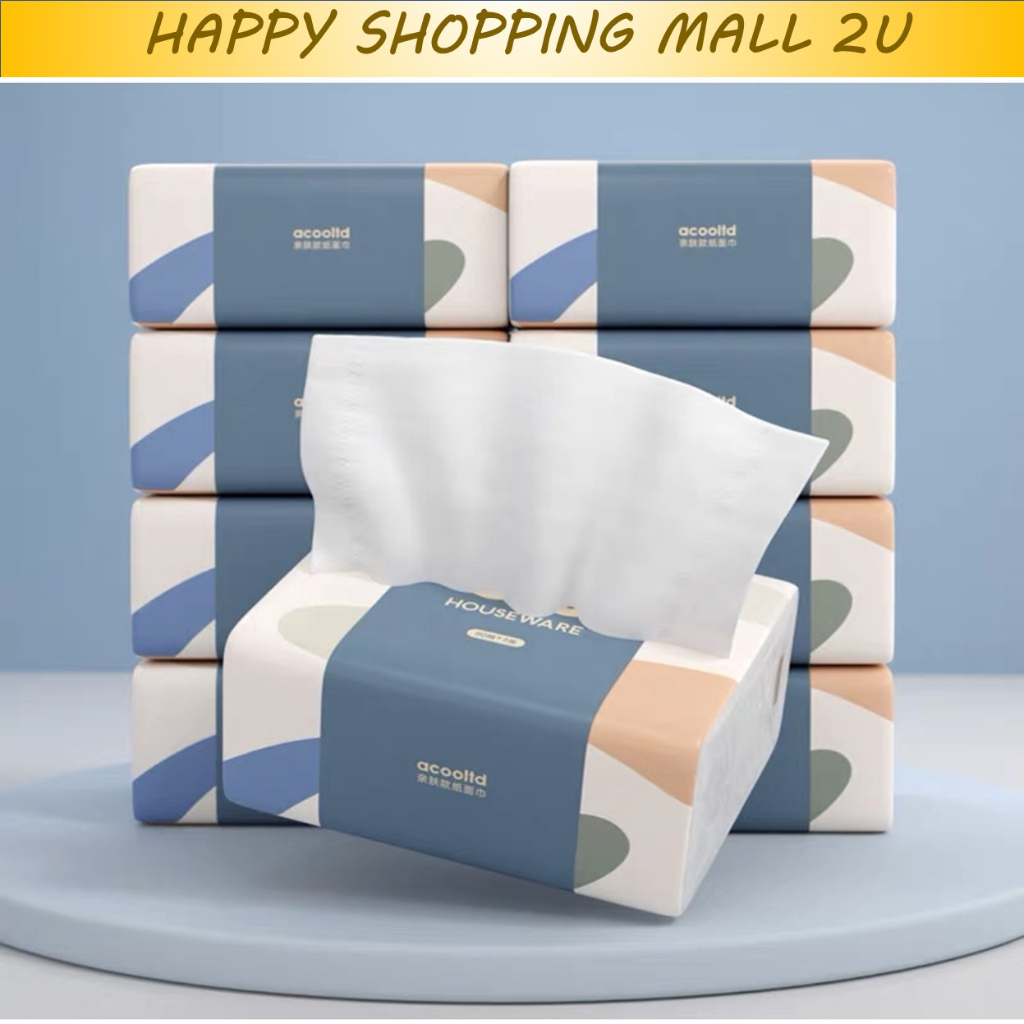 Tissue Soft Facial Tissue Paper 1 Pack (4 Ply x 40 Sheets) | Shopee ...