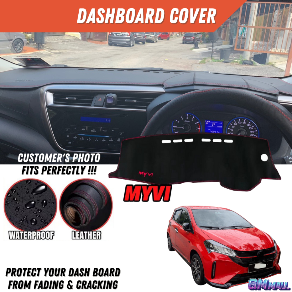 PERODUA MYVI 2024 LEATHER DASHBOARD PANEL COVER Dashmat Dash Sun Cover ...