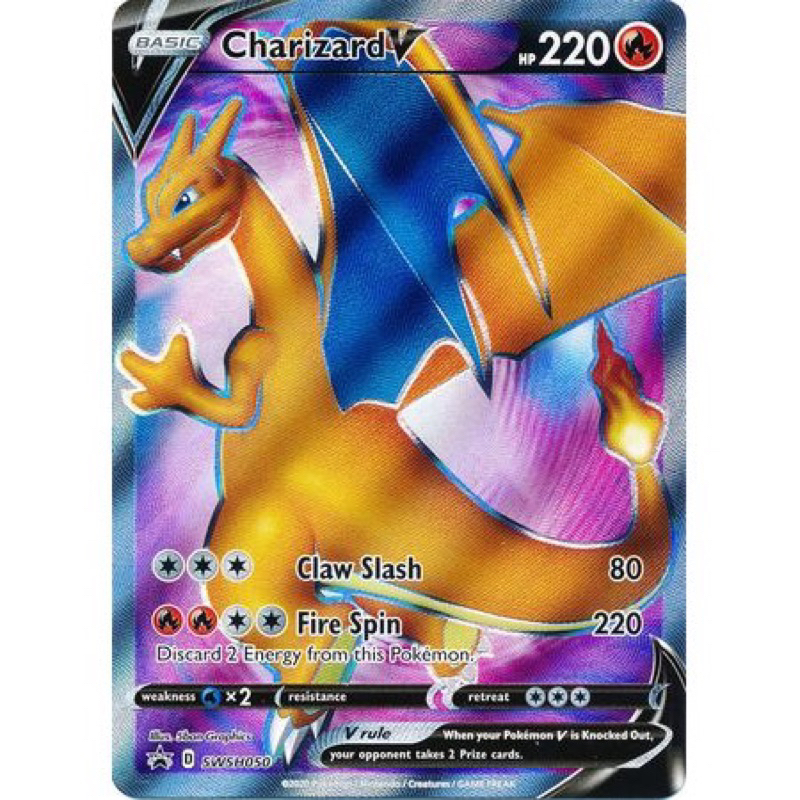Charizard V / Sealed Full Art / SWSH050 / English Champion's Path ...