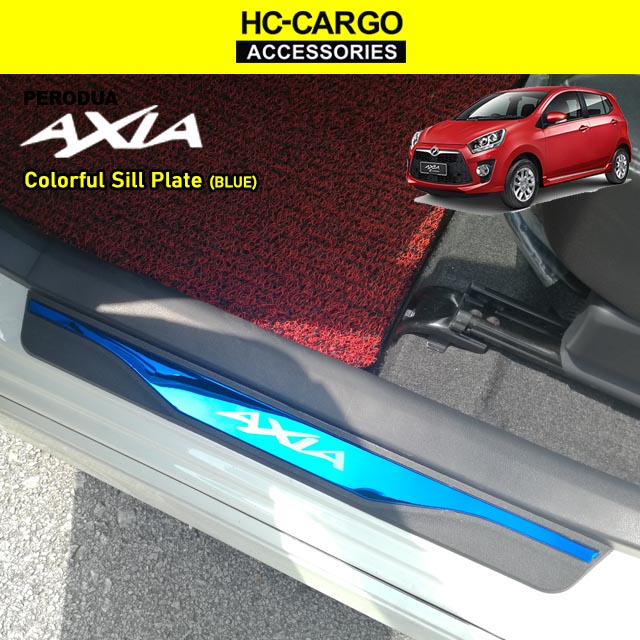 Perodua Axia 2017 - 2022 Colorful Door Side Sill Plate (RED/BLUE ...
