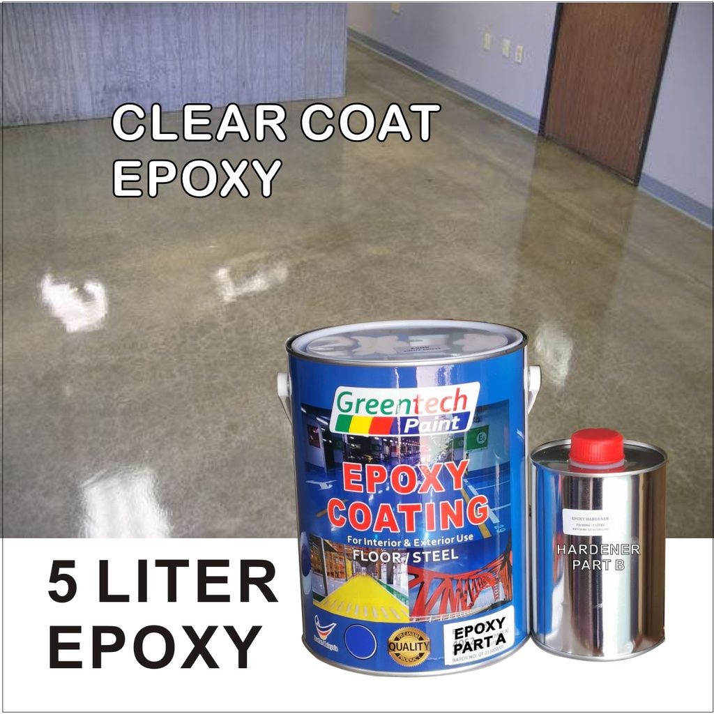 CLEAR EPOXY Epoxy Floor Paint ( GREENTECH EPOXY ) rumah epoxy cat epoxy ...