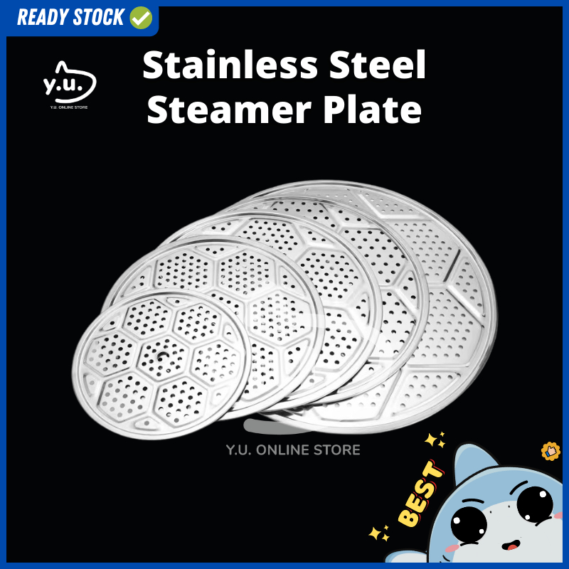 YU Stainless Steel Steamer Plate Steaming Tray / Hidangan Kukus / Steam ...