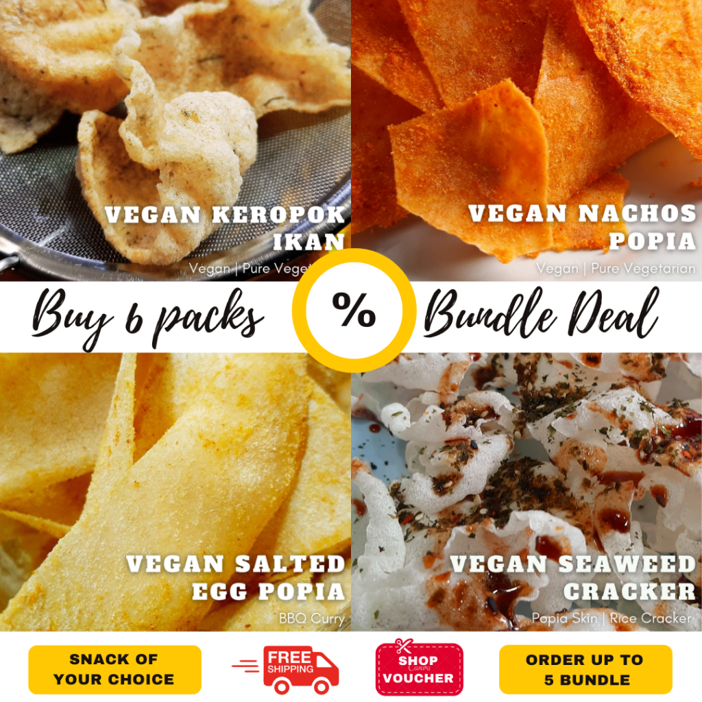 Vegan Vegetarian Snack Bundle Keropok Ikan Rice Cracker Popia Seawed ...