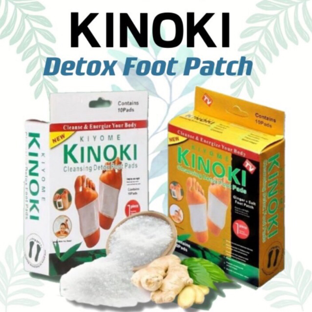 KINOKI GINGER + SALT DETOX FOOT PATCH (1BOX 10PCS) | Shopee Singapore