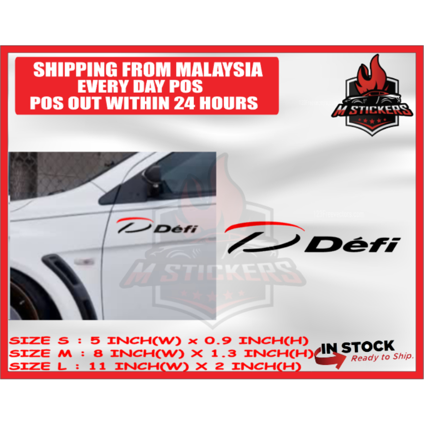 DEFI STICKER DEFI METER MYVI VIOS CITY CIVIC AXIA BEZZA WIRA WAJA ...