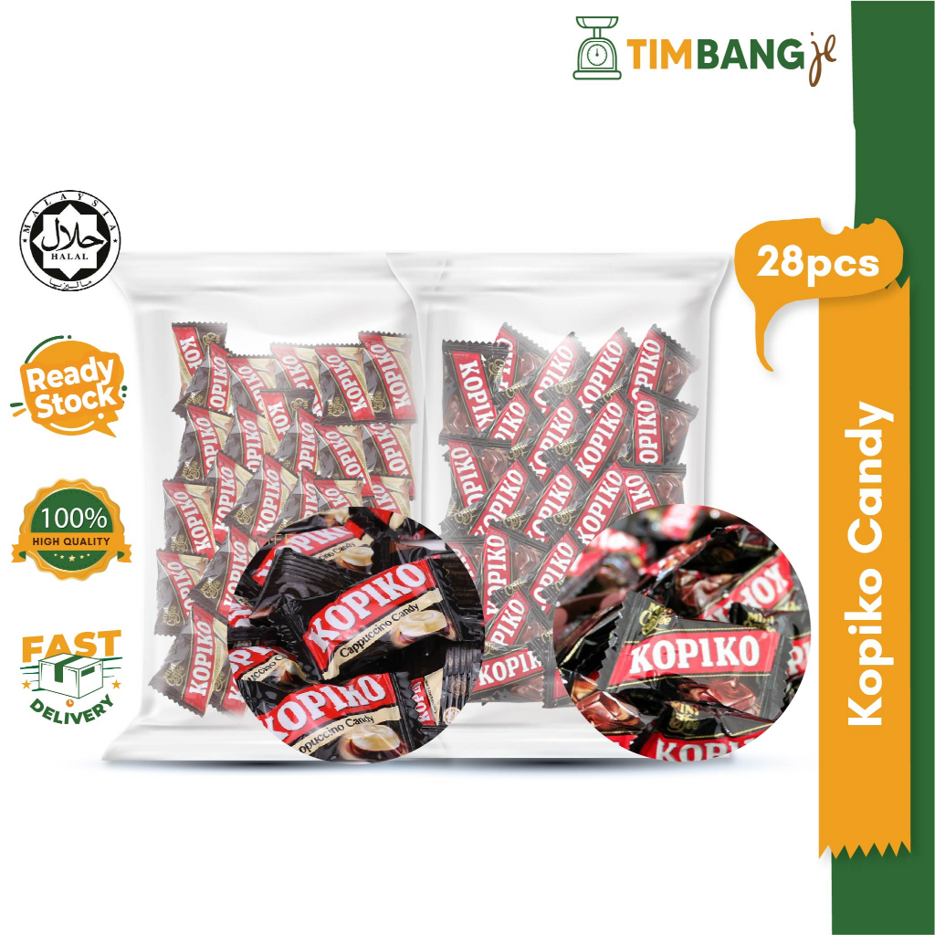 Kopiko Asli / Kopiko Cappuccino Gula-Gula Kopi & Cappuccino 28 biji ...