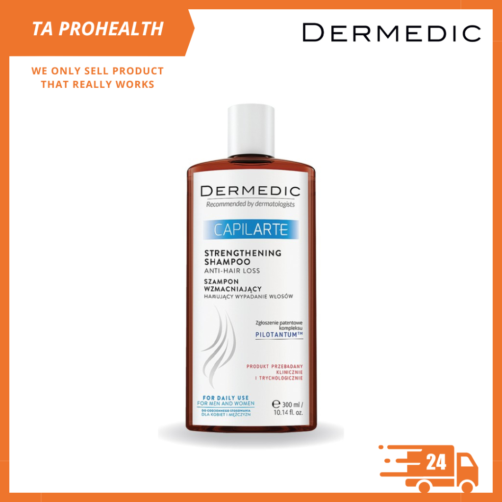 Dermedic Capilarte Strengthening Shampoo Anti-Hair Loss 300ml | Shopee ...