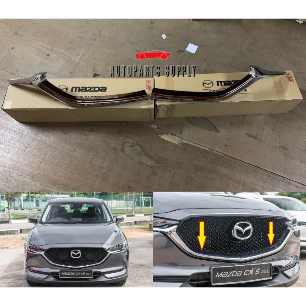 MAZDA CX 5 CX-5 KF CX8 CX-8 2017 - 2023 FRONT GRILLE MOULDING GARNISH CHROME RH LH | Shopee ...