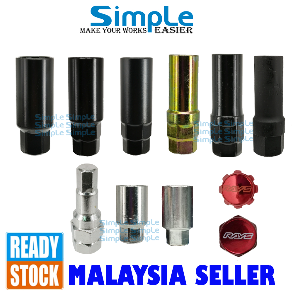 Tyre Nut Opener Socket Wheel Lock Box Socket Pembuka Tayar Nut Special ...