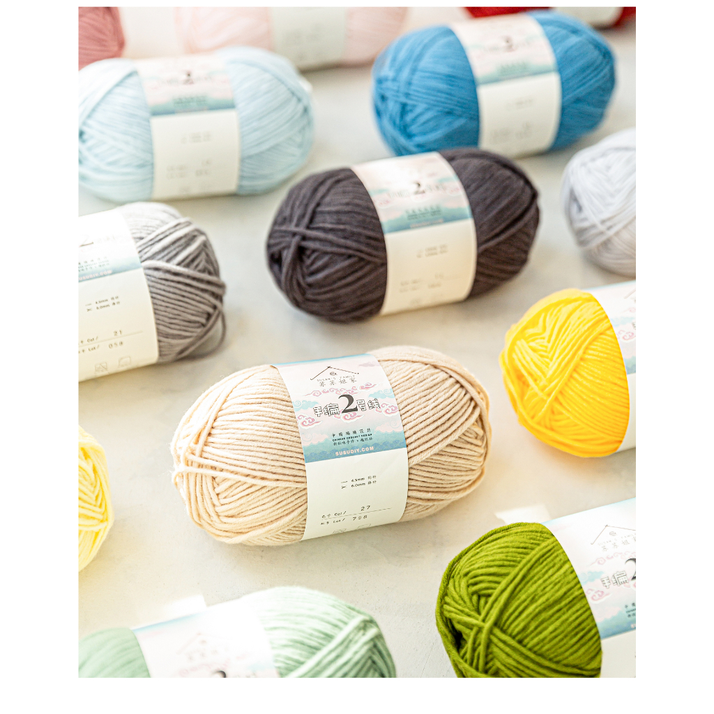 Susan's Family 8 Strands Acrylic Crochet Yarn 苏苏姐家手编2号线 | Shopee Singapore