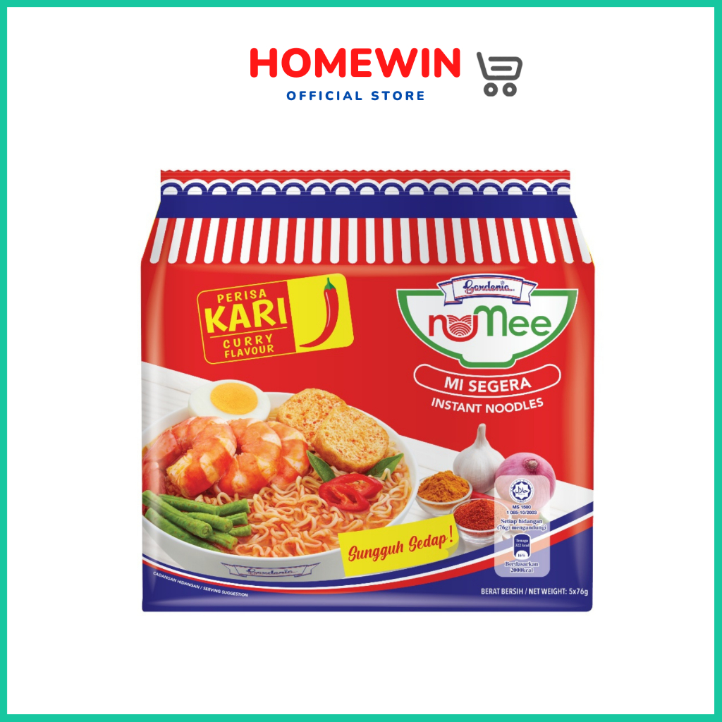 Gardenia NuMee Instant Noodles Curry (76g x 5 Packs) | Shopee Singapore