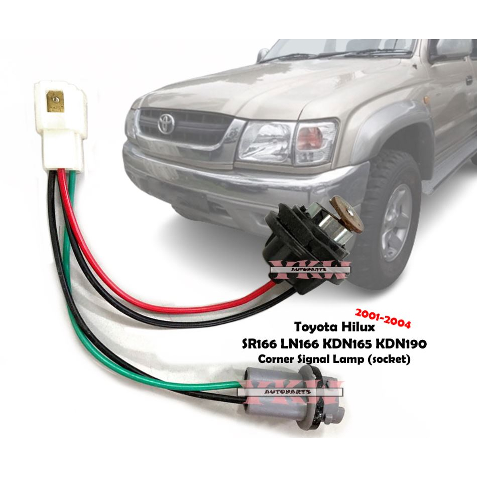 1PC OEM Toyota Hilux SR166 LN166 KDN165 KDN190 Bulb Socket Corner ...