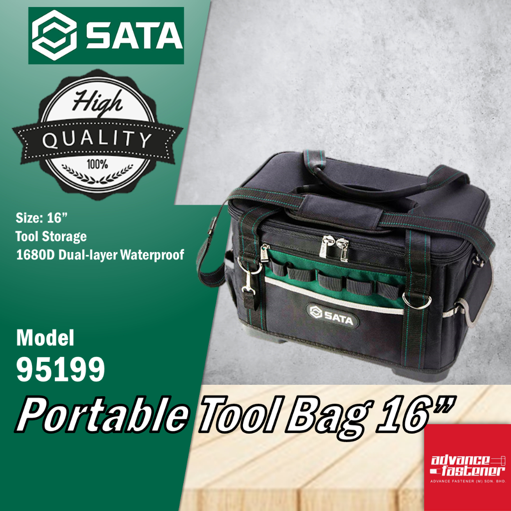 SATA 95199 TOOLS STORAGE BAG / HEAVY DUTY TOOL BAG / PORTABLE TOOL BAG ...