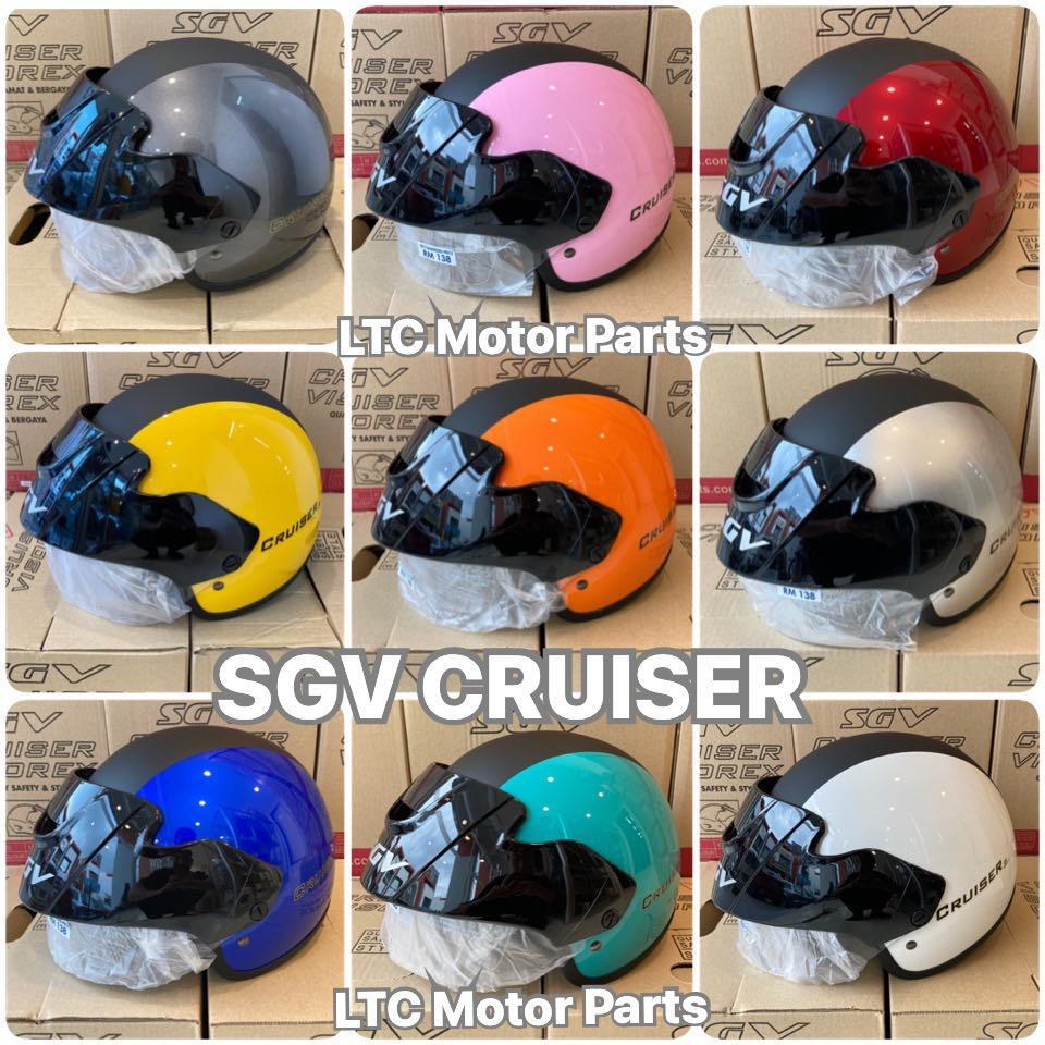 SGV CRUISER VISOREX HELMET SIRIM SIZE:60CM (L SGV | Shopee Singapore