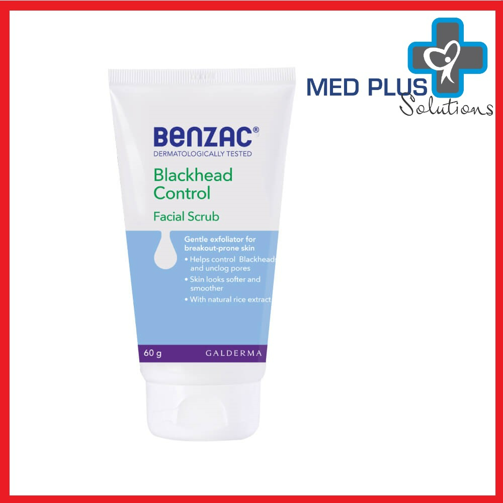 Benzac Blackhead Control Facial Scrub 60g (Exp: 6/2025) | Shopee Singapore