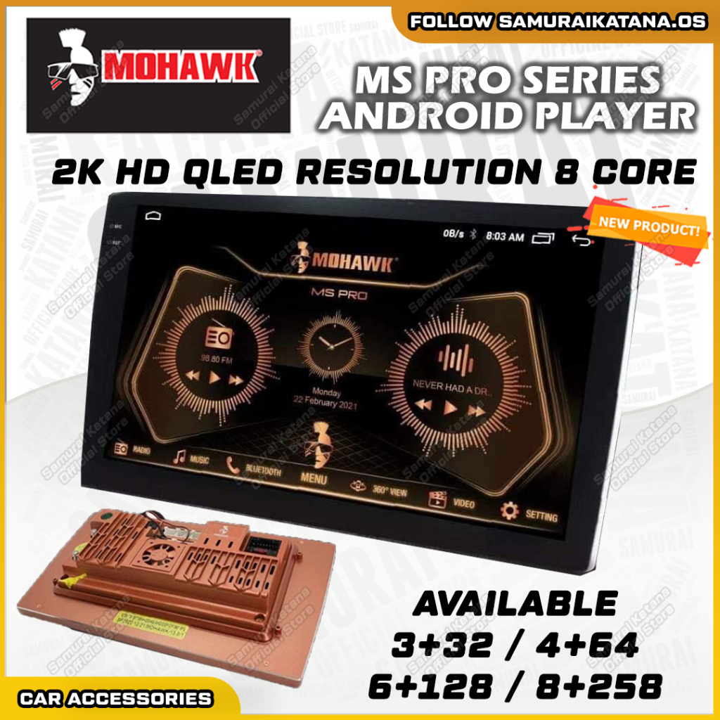 Mohawk MS PRO Series 2K Resolution QLED 360 Camera Car Android Player ...