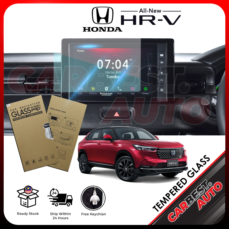 Honda NEW HRV 2022 -2024 S / E / V / RS Tempered Glass Screen Protector ...