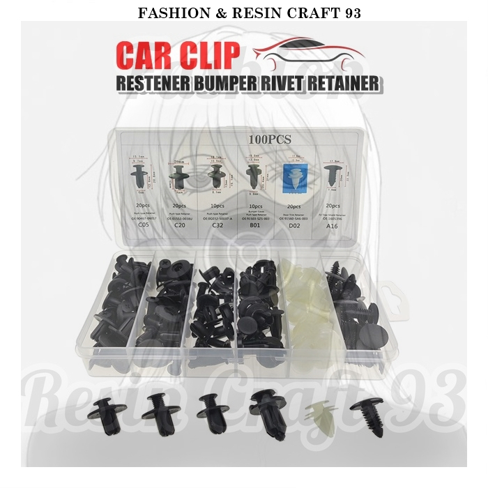 Car Body Retainer Auto Fasteners Plastic Clips Push Pin Rivet ...