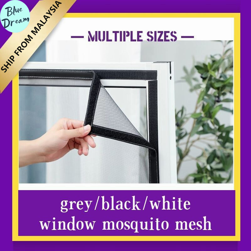 [Custom Size ]Jaring Nyamuk Window Mosquito Net DIY Window Shade Mesh ...