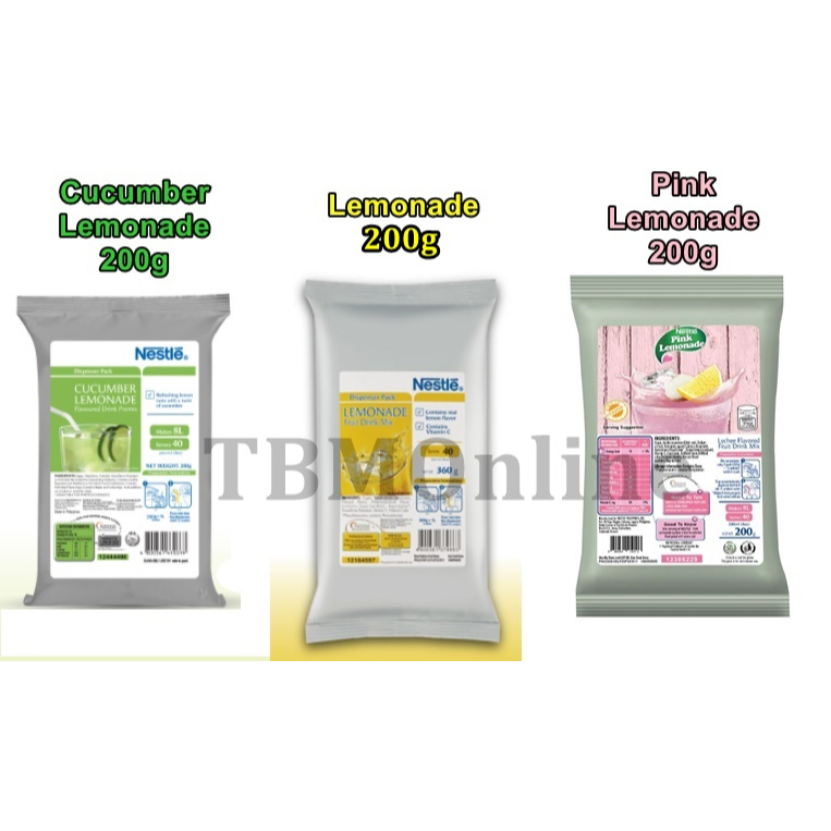Nestle Lemonade / Pink Lemonade/ Cucumber Lemonade 200g | Shopee Singapore