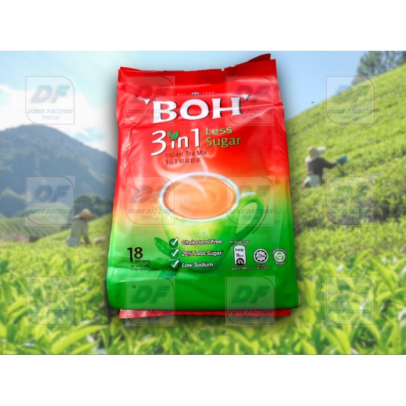 Boh 3 in 1 Less Sugar 18's x 16.5g Less Sweet | Shopee Singapore