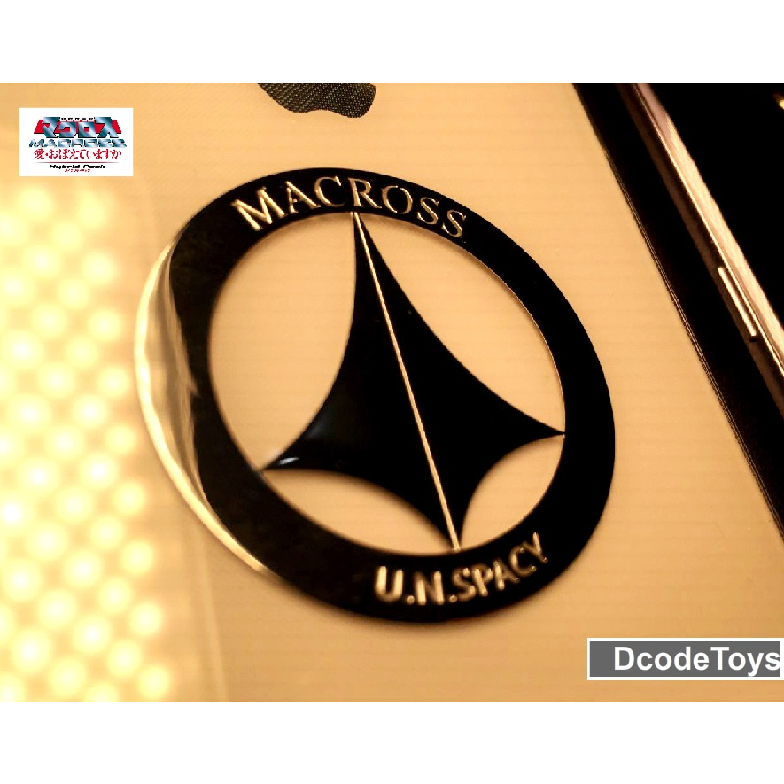 Macross Logo Metal Sticker - VF-1J VF-1S VF-1A SDF-1 Valkyrie Battroid ...