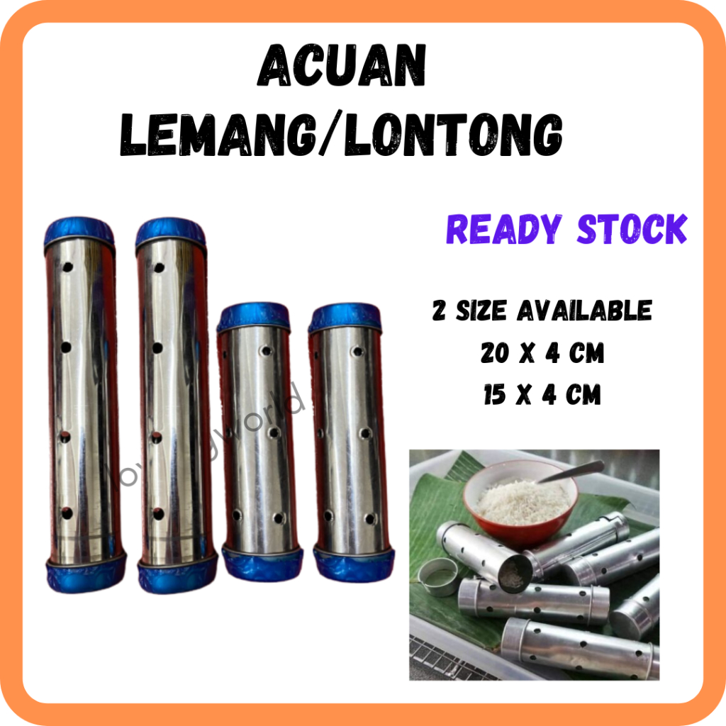 Acuan Lemang Stainless Steel Acuan Lontong Cetakan Kuih Lopez Acuan ...