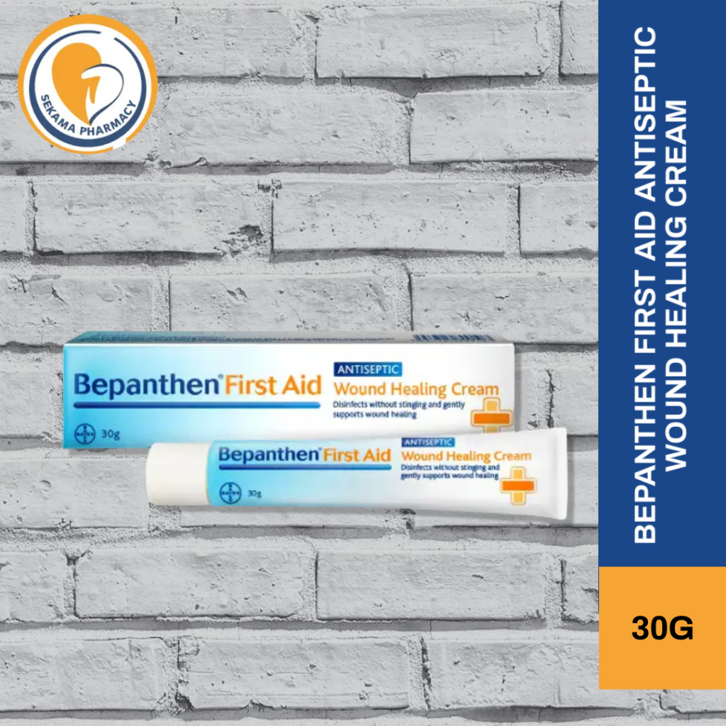 BEPANTHEN FIRST AID ANTOSEPTIC WOUND HEALING CREAM 30G [EXP: 01/2026 ...