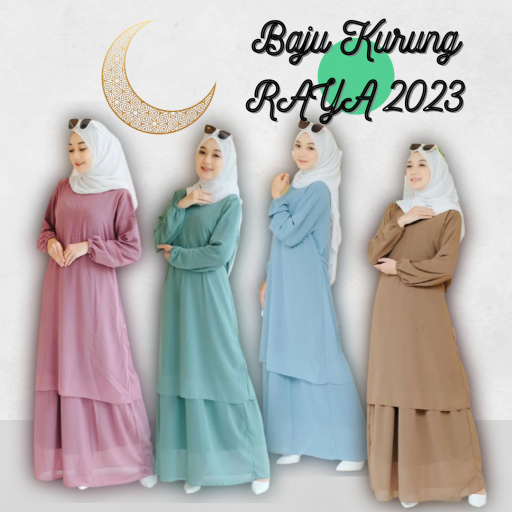 Audday Baju Kurung Moden 2024 Women's Dress Baju Raya 2024 Bridemaid ...