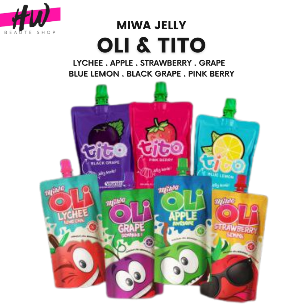 MIWA OLI Jelly Drink For Kid Prebiotik Jelly Miwa Tito Jelly Vitamin ...