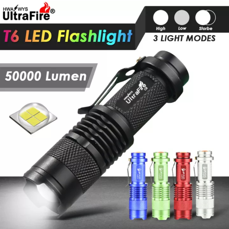 * *ULTRAFIRE CREE LED TORCHLIGHT SUPERBRIGHT ADJUSTABLE ZOOM LIGHT ...