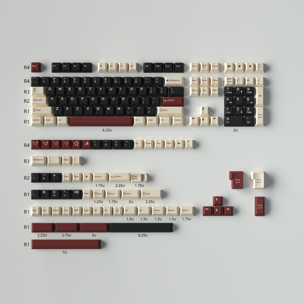 Rome Keycaps PBT Keycaps Aifei 173pcs All Layout For Mechanical ...