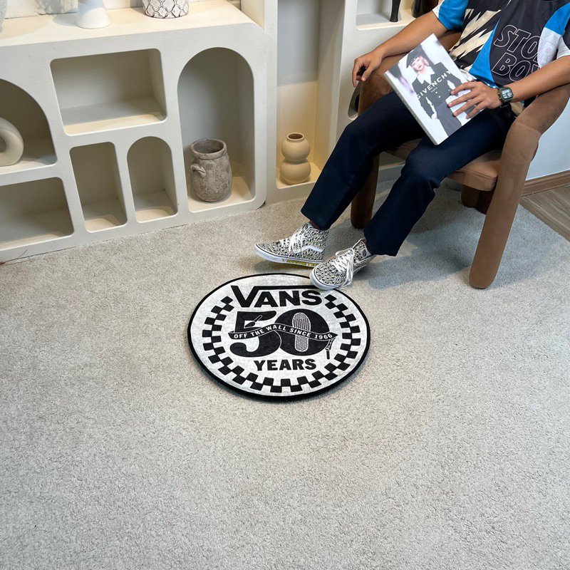 ALAS Vans 50th Anniversary (60cm x 60cm) floor rug living room deco ...