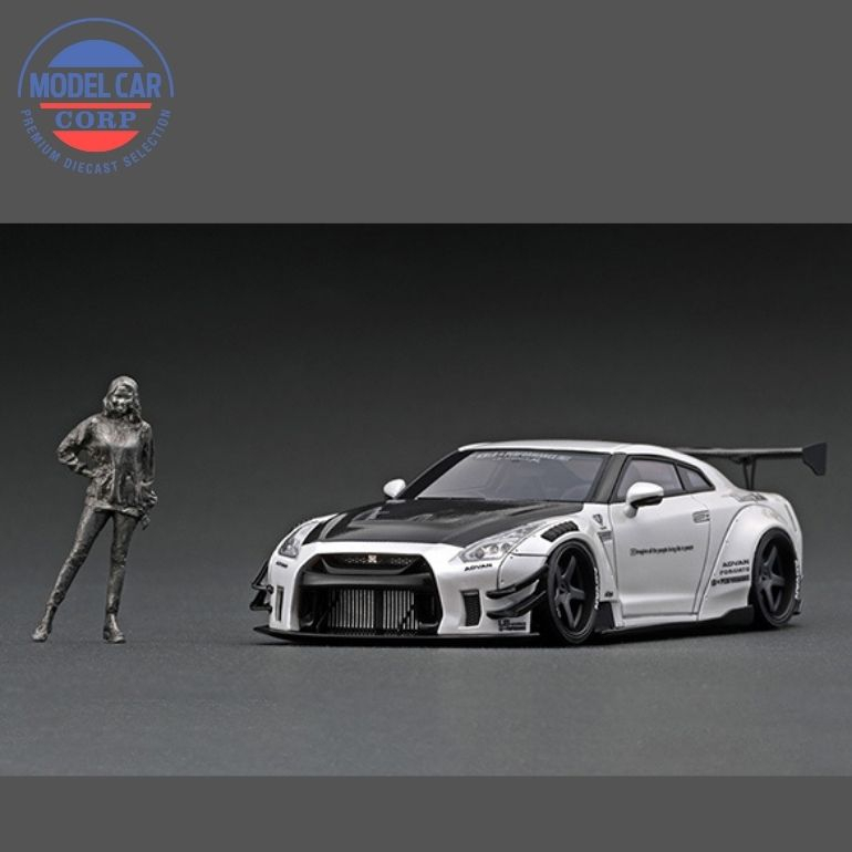 Ignition Model LB-WORKS Nissan GT-R R35 type 2 White With Ms. Chisaki ...