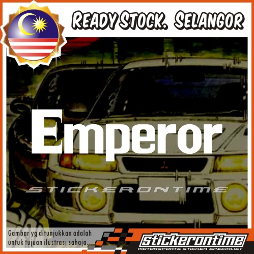 Car Sticker EMPEROR japan evo jdm evolution gunma drift ae86 gtr subaru ...