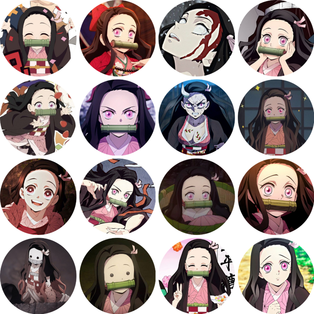 Demon Slayer Nezuko Kamado Button Badge 58mm | Shopee Singapore